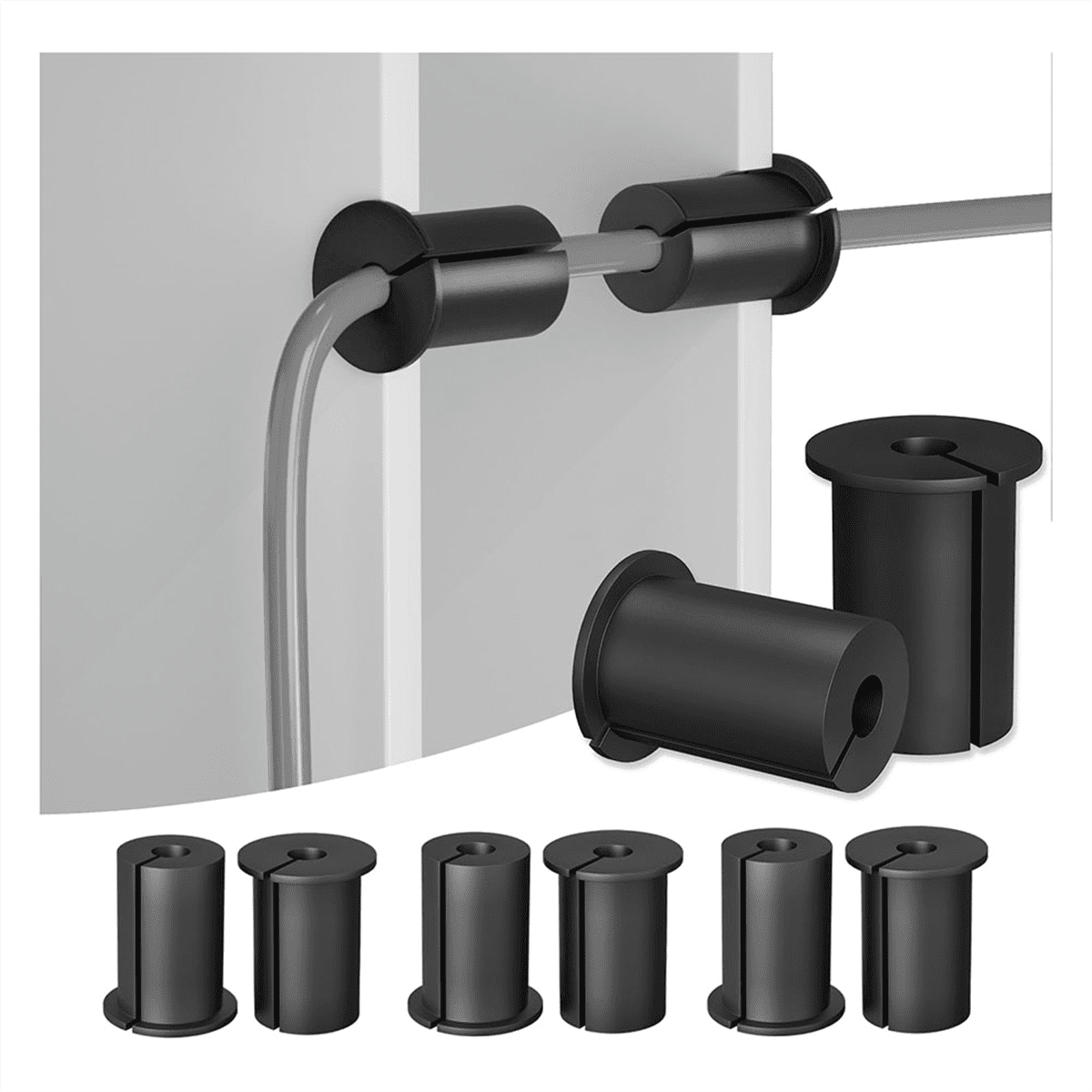 Cable Routing Kit, Wall Grommet for 1Inch Hole, Feed Through Bushings ...
