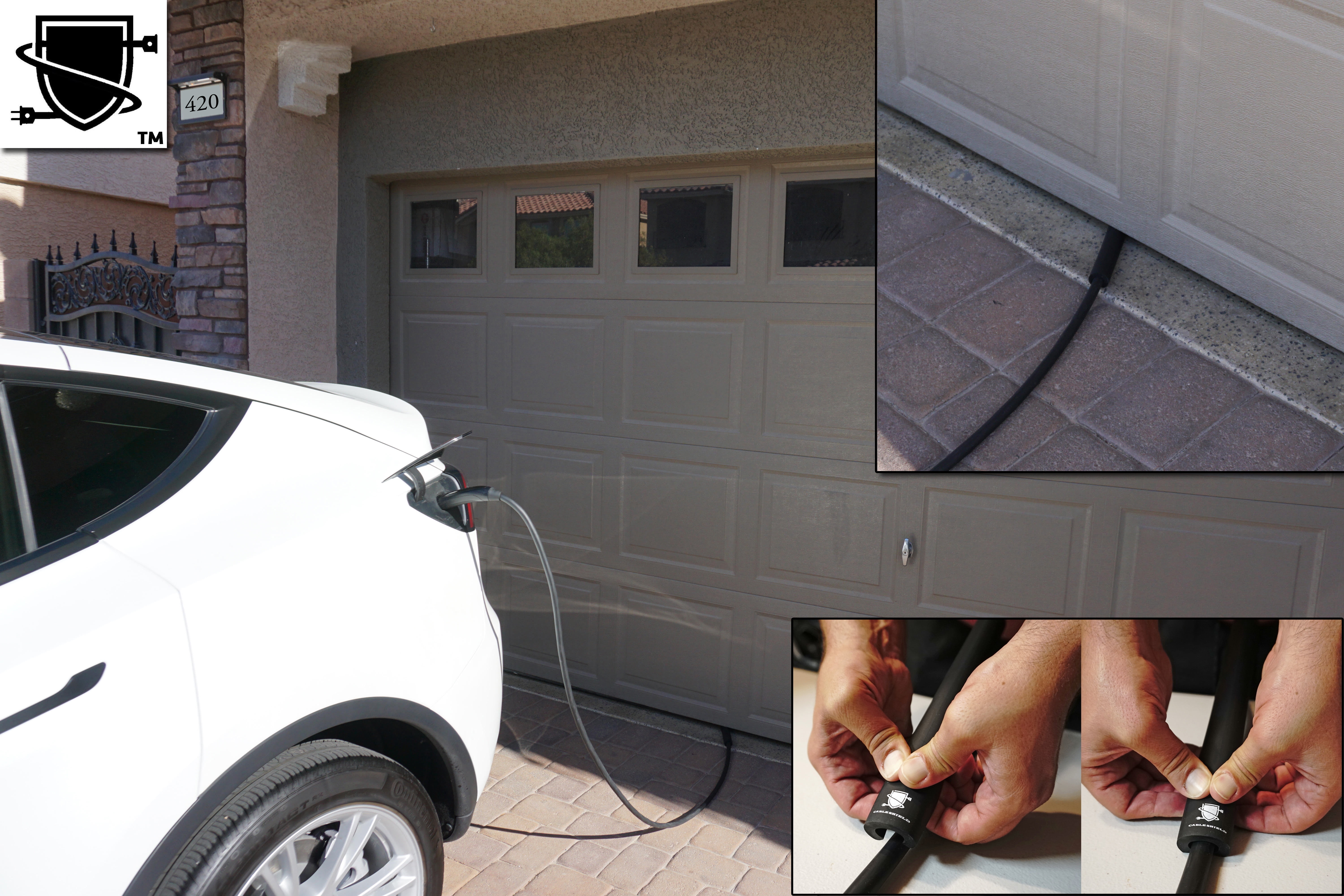 Cable Shield-EV Cable Protector-Garage Door Pass Through-US Made ...