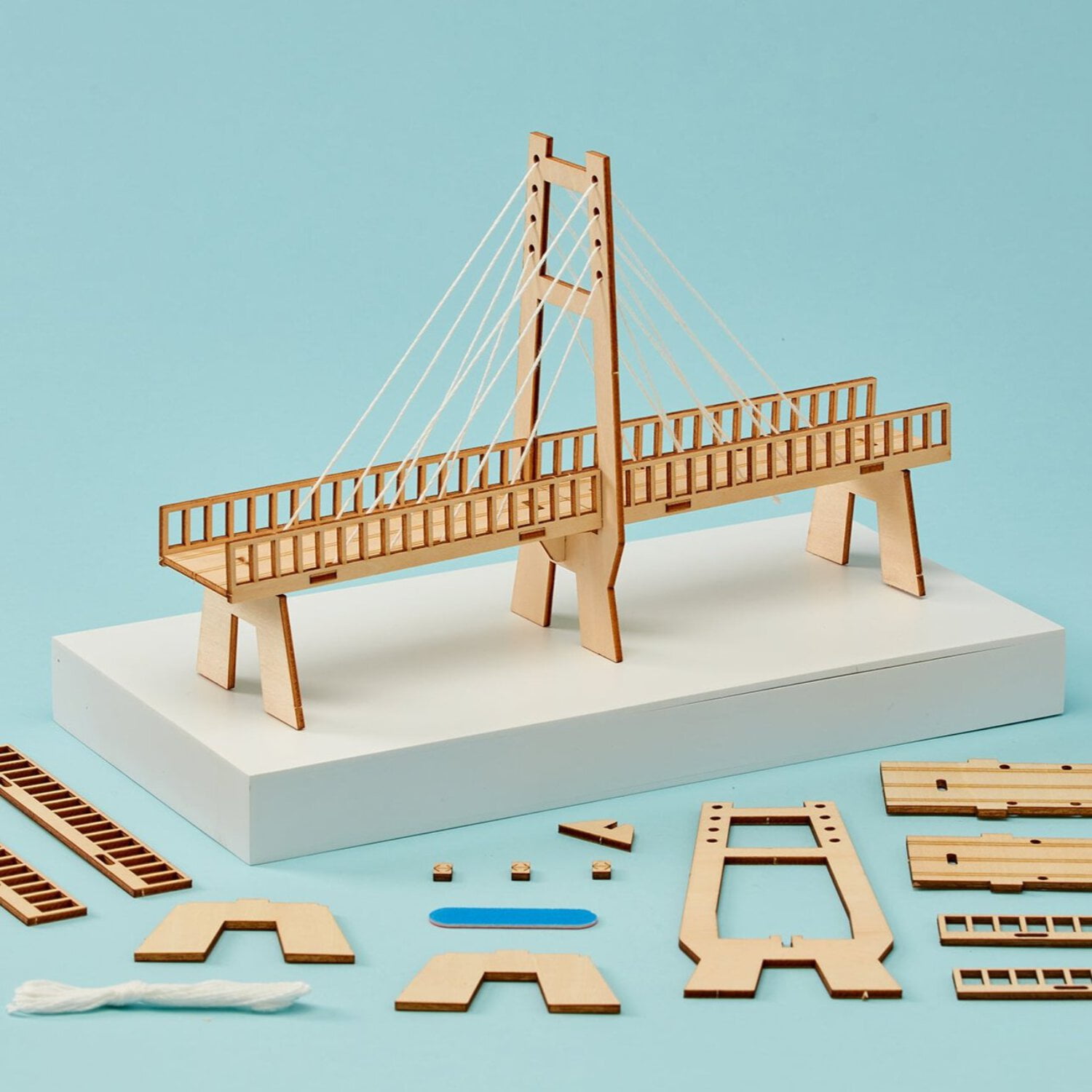 Cable-Stayed Bridge DIY Kit, Educational STEM Toy - Walmart.com
