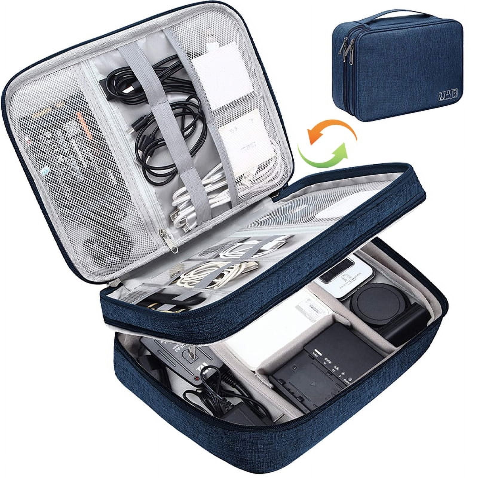 Cable Storage Bag Large Capacity Travel Electronics Organizer ...