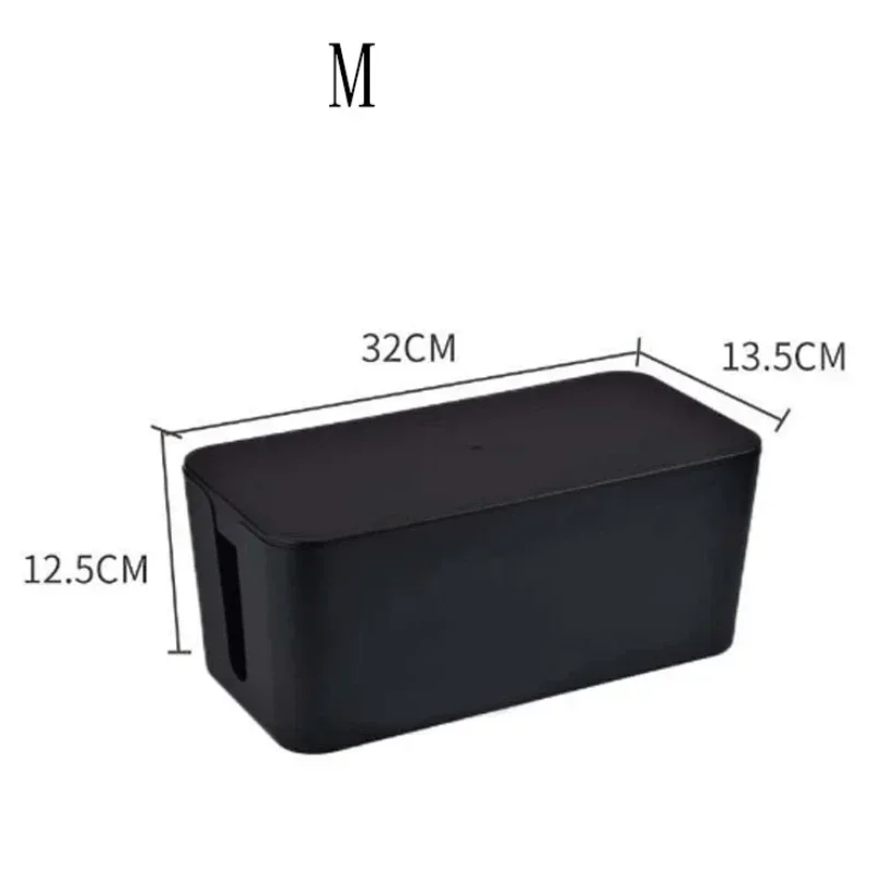Cable Storage Box Power Board Wire Management Socket Strip Wire Case ...