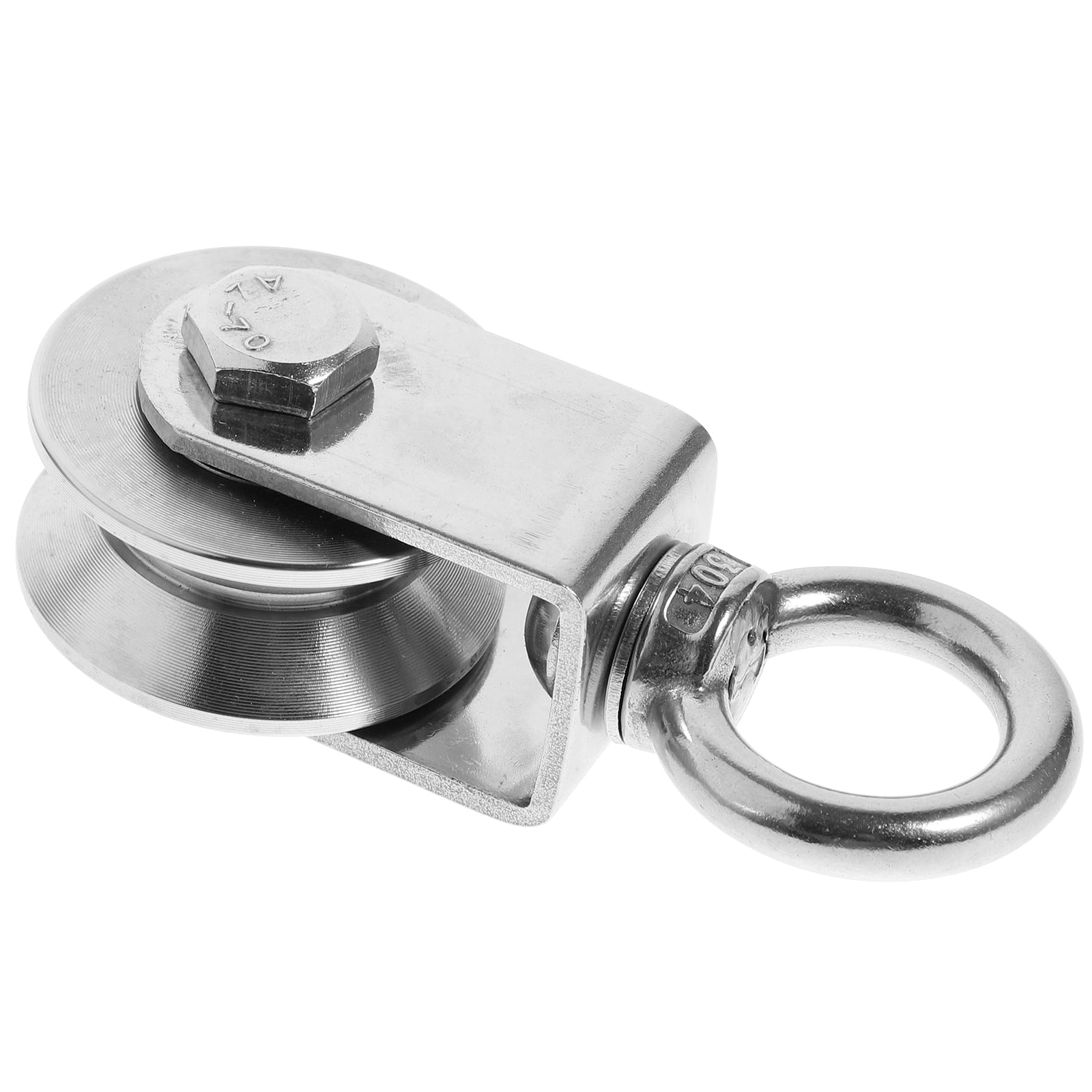 Swivel Pulley Stainless Steel Rotation Wheel Heavy Duty Traction Pulley ...