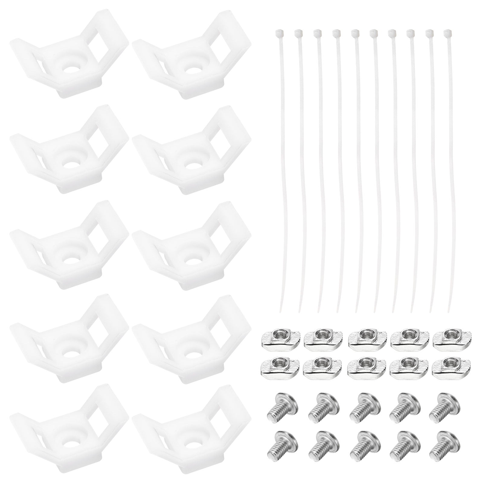 Cable Tie Base 5mm Hole Dia Y Shape 40 Series Aluminum Extrusion with ...