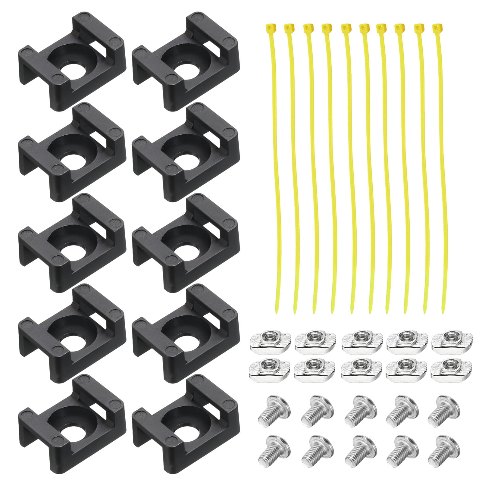 Cable Tie Base 6.5mm Hole Dia Saddle Type 30 Series Aluminum Extrusion ...