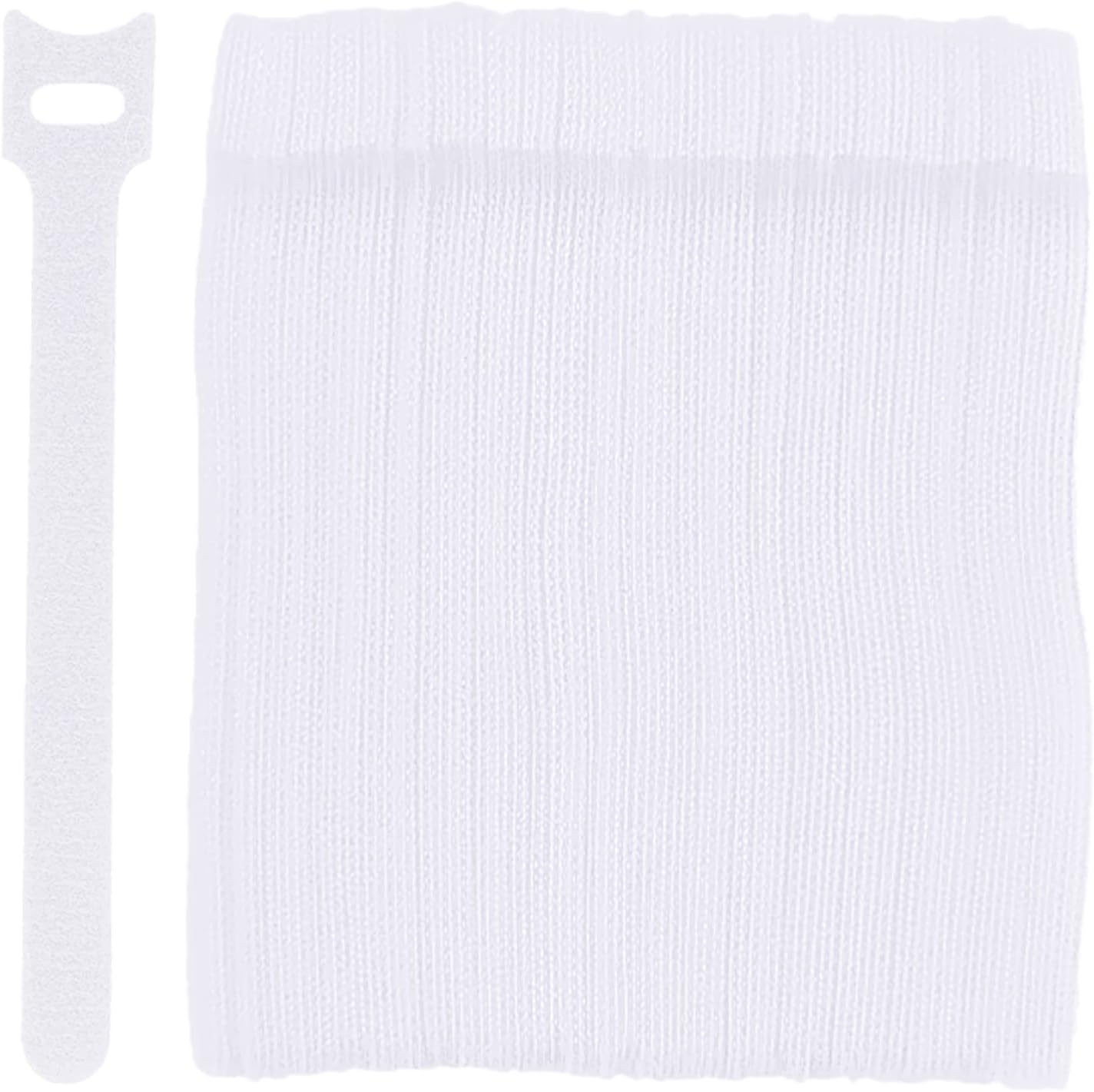 Cable Ties, 100PCS Cable Ties Reusable, White Adjustable Cable Tidy ...