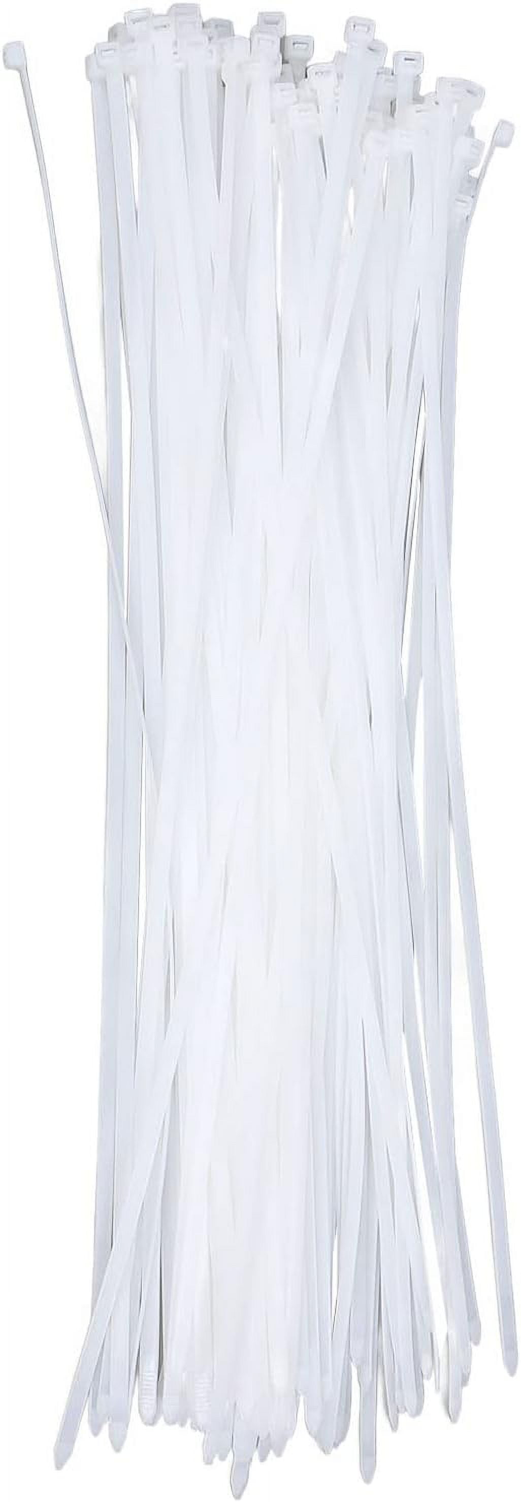 Cable Ties, 100pcs 250lbs Tensile Heavy Dut Strength Premium Nylon ...