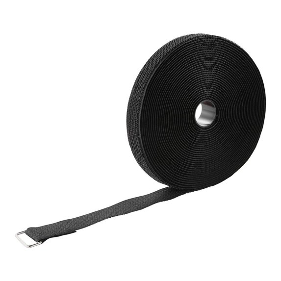 Cable Ties 393.7 Inch, 50 Pack Hook and Loop Straps with Metal Buckles ...