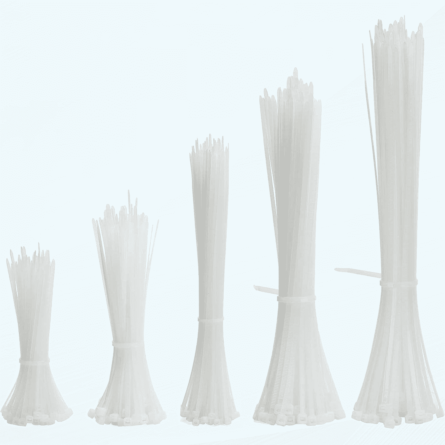 Cable Ties 500 Pack Plastic Zip Ties Heavy Duty Tie Wraps Self Locking ...