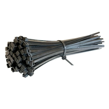 Cable Zip Ties, Black Assorted Sizes ,Multi-Purpose Self-Locking Nylon ...