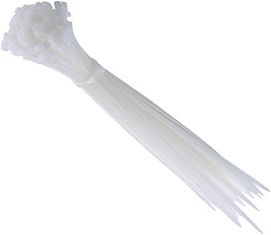 Cable Ties Set Of 100 White 250 Mm X 7.6 Mm Removable/Reusable ...