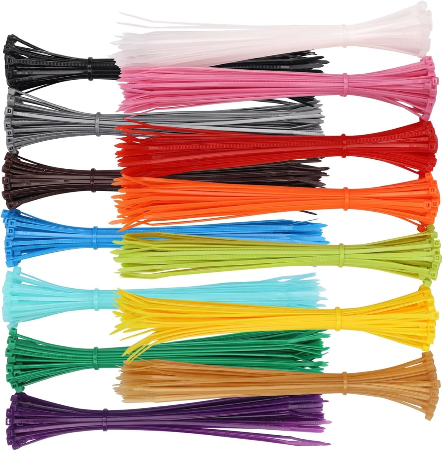 Cable Ties Zip Ties Heavy Duty Premium Plastic Wire Ties Multi-Purpose ...