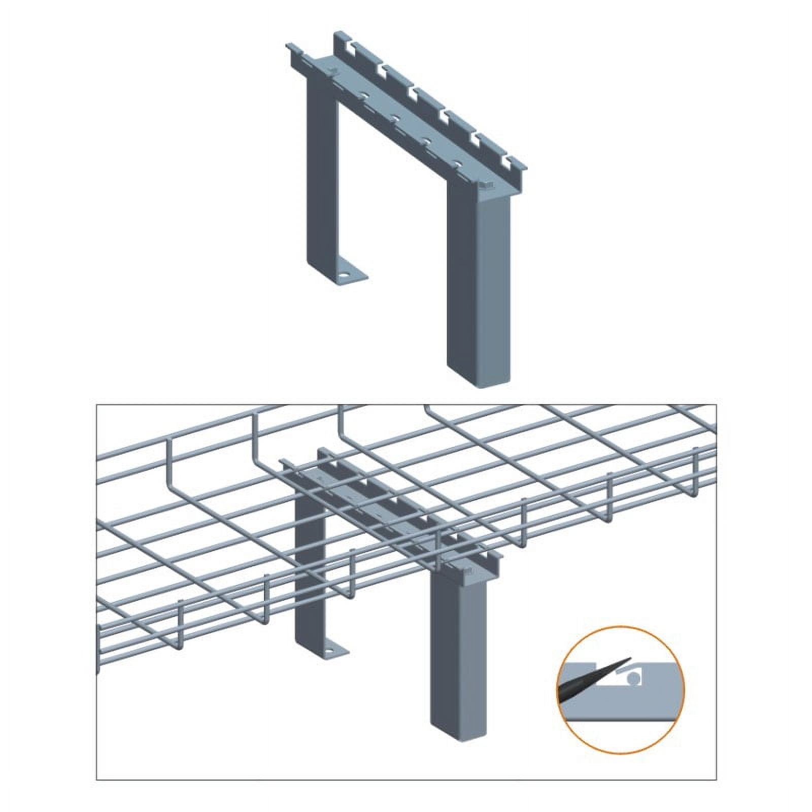 Cable Tray Cabinet Top Stand, 6", Zinc - Walmart.com