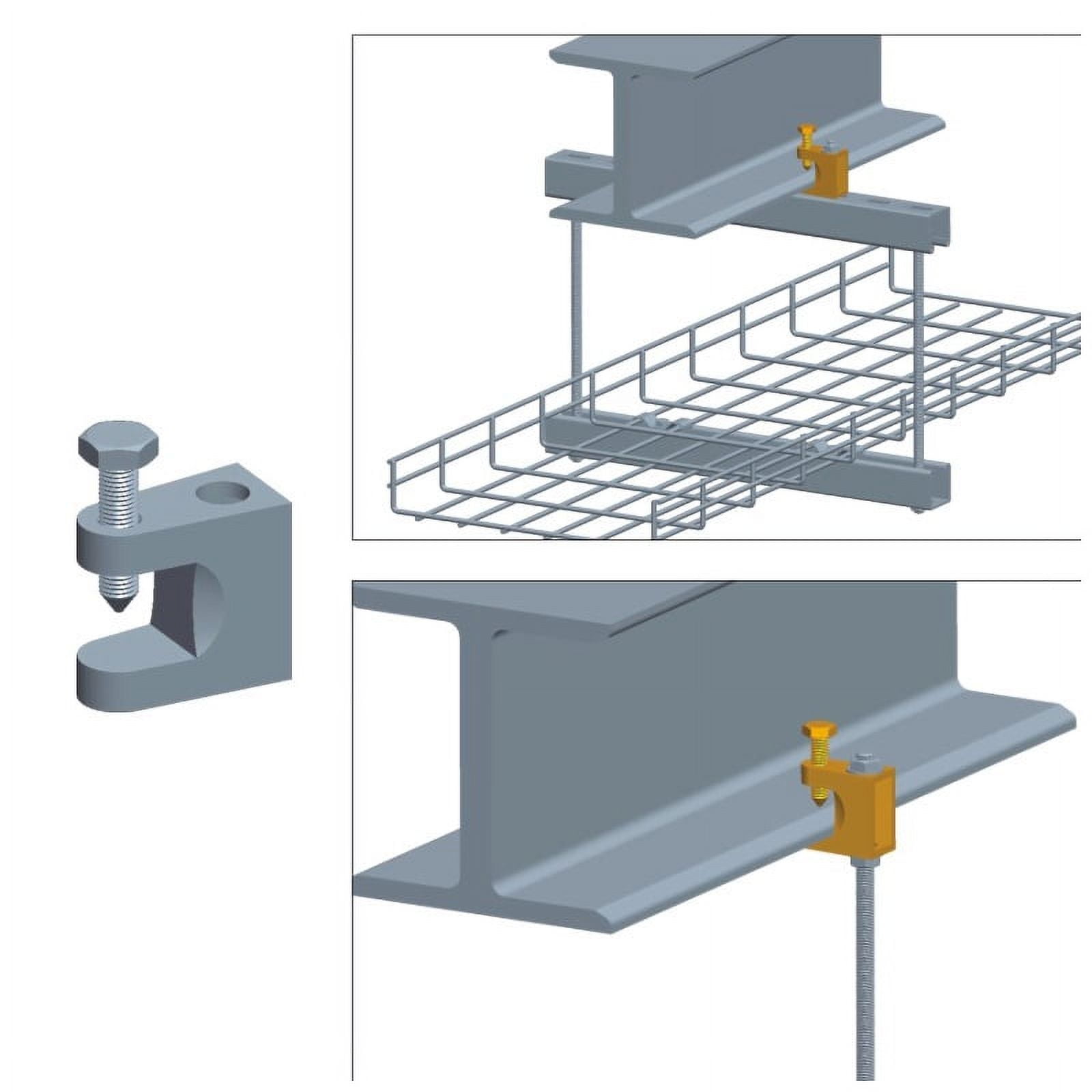 Cable Tray I-Beam Mounting Clip, Zinc - Walmart.com