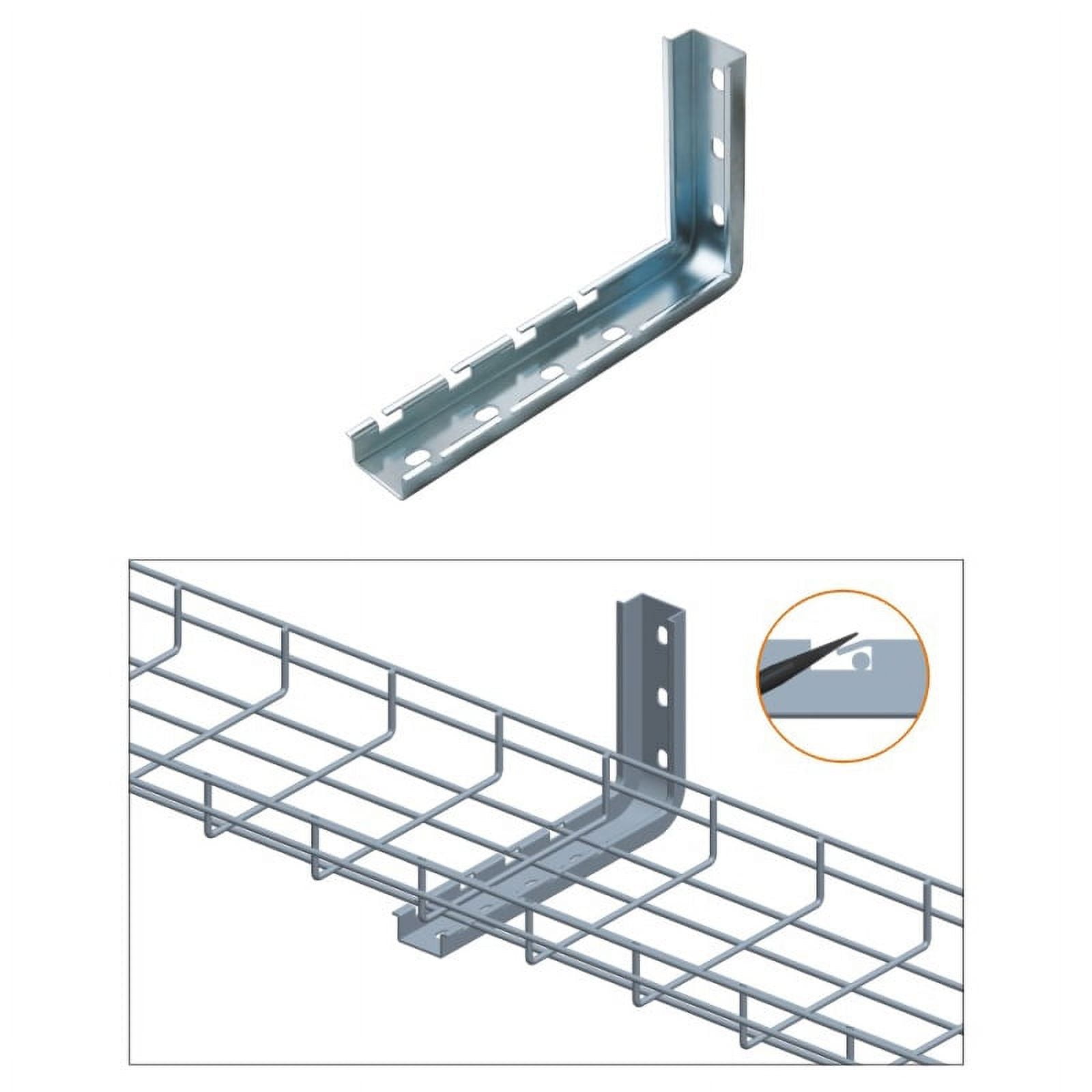 Cable Tray L Wall Bracket, 12", Zinc - Walmart.com