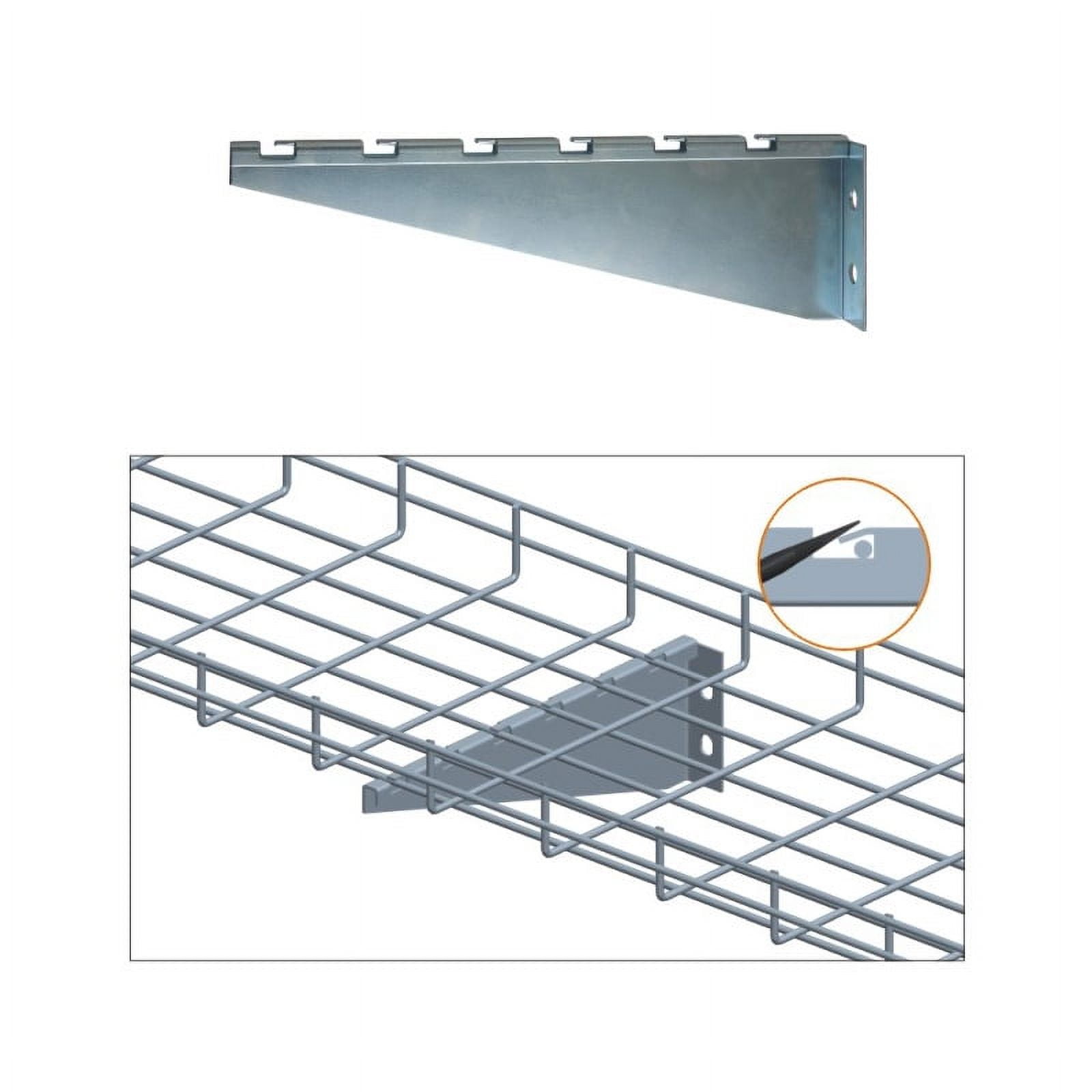 Cable Tray Wall Bracket, 6", Zinc - Walmart.com