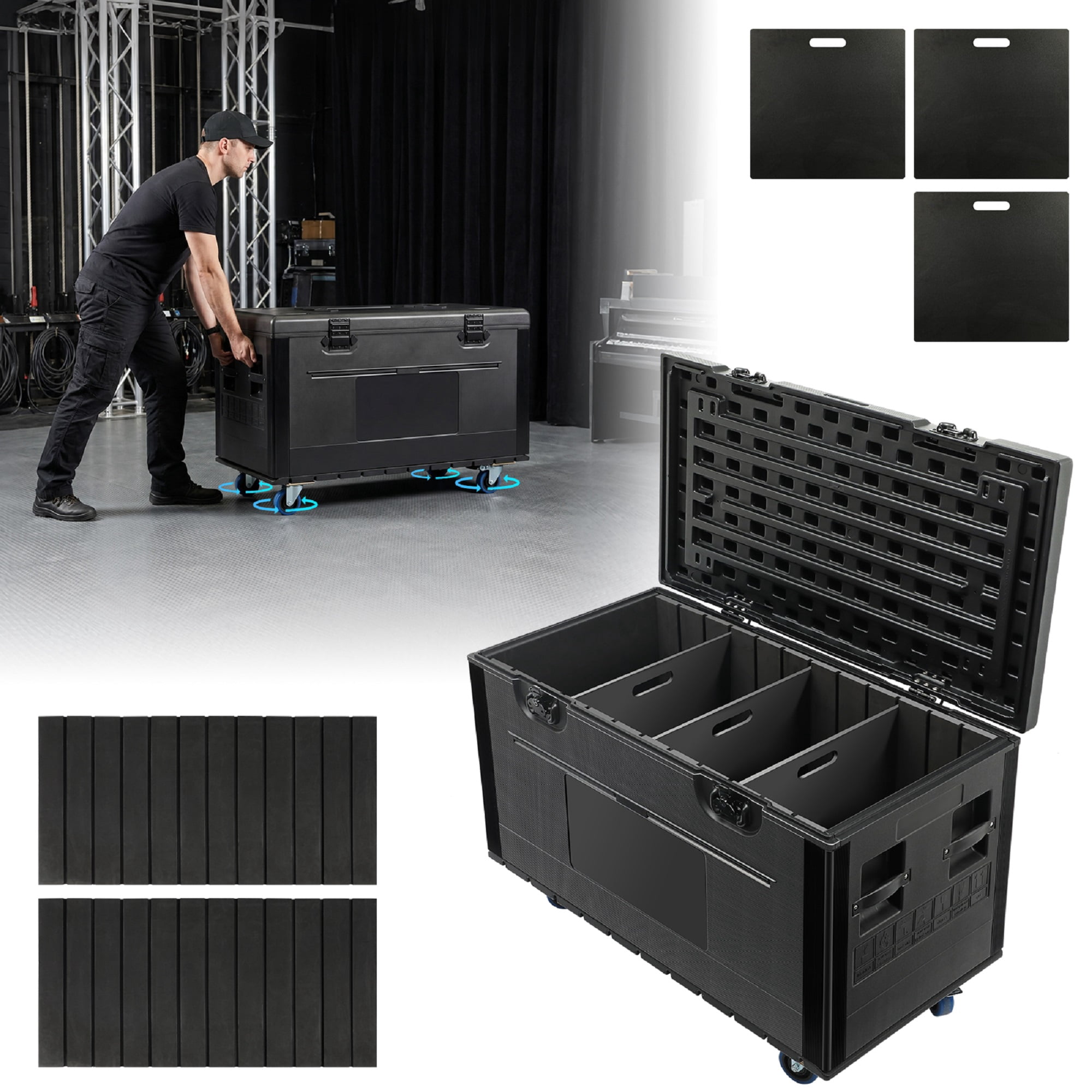 Cable Trunk Road Case with Wheels 44" x 22" x 24" Professional ...