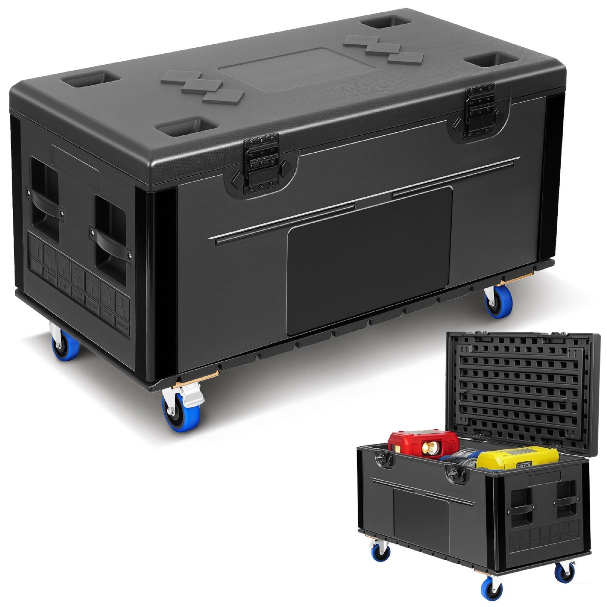 Cable Trunk Road Case with Wheels, 44" x 25" x 22" Professional ...