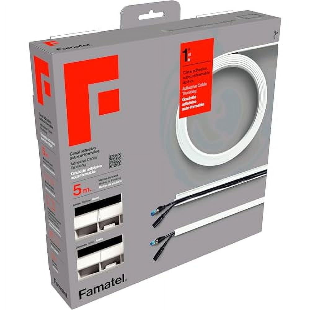 Cable Trunking Raceway 192" Self-Adhesive Paintable Cord Management ...