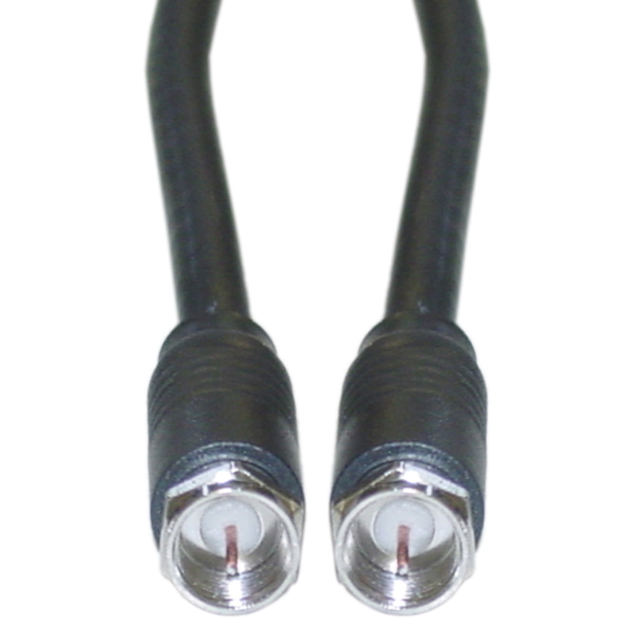 Cable Wholesale 10X4-01103 Black F-Pin RG6 Coaxial Cable & F-Pin Male ...