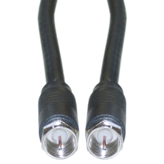 Cable Wholesale 10X4-01103 Black F-Pin RG6 Coaxial Cable & F-Pin Male ...