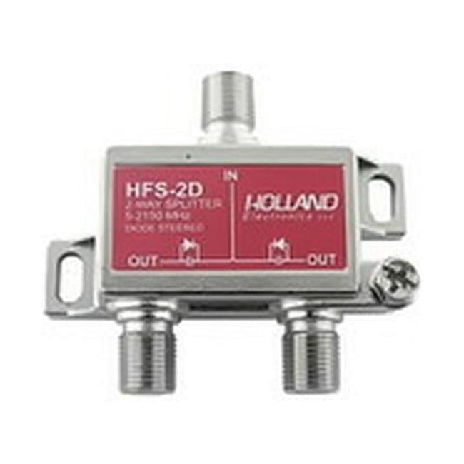 Cable Wholesale 2-Way 2 GHz High Frequency Coaxial Cable Satellite & Broadband Splitter with 1 x ...