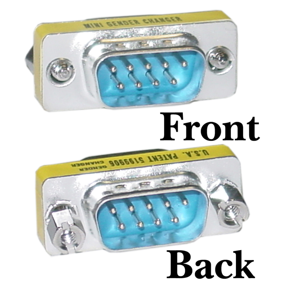 CableVantage 9 Pin RS-232 DB9 Male to Male M/M Serial Cable Gender ...