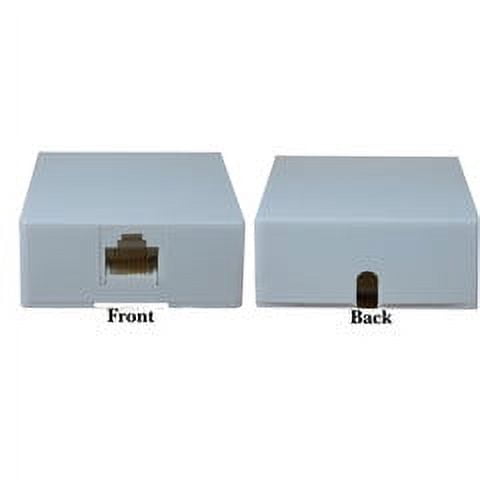 Cable Wholesale Phone Surface Mount Jack RJ45 Data & Voice with 8 Pin 8 ...