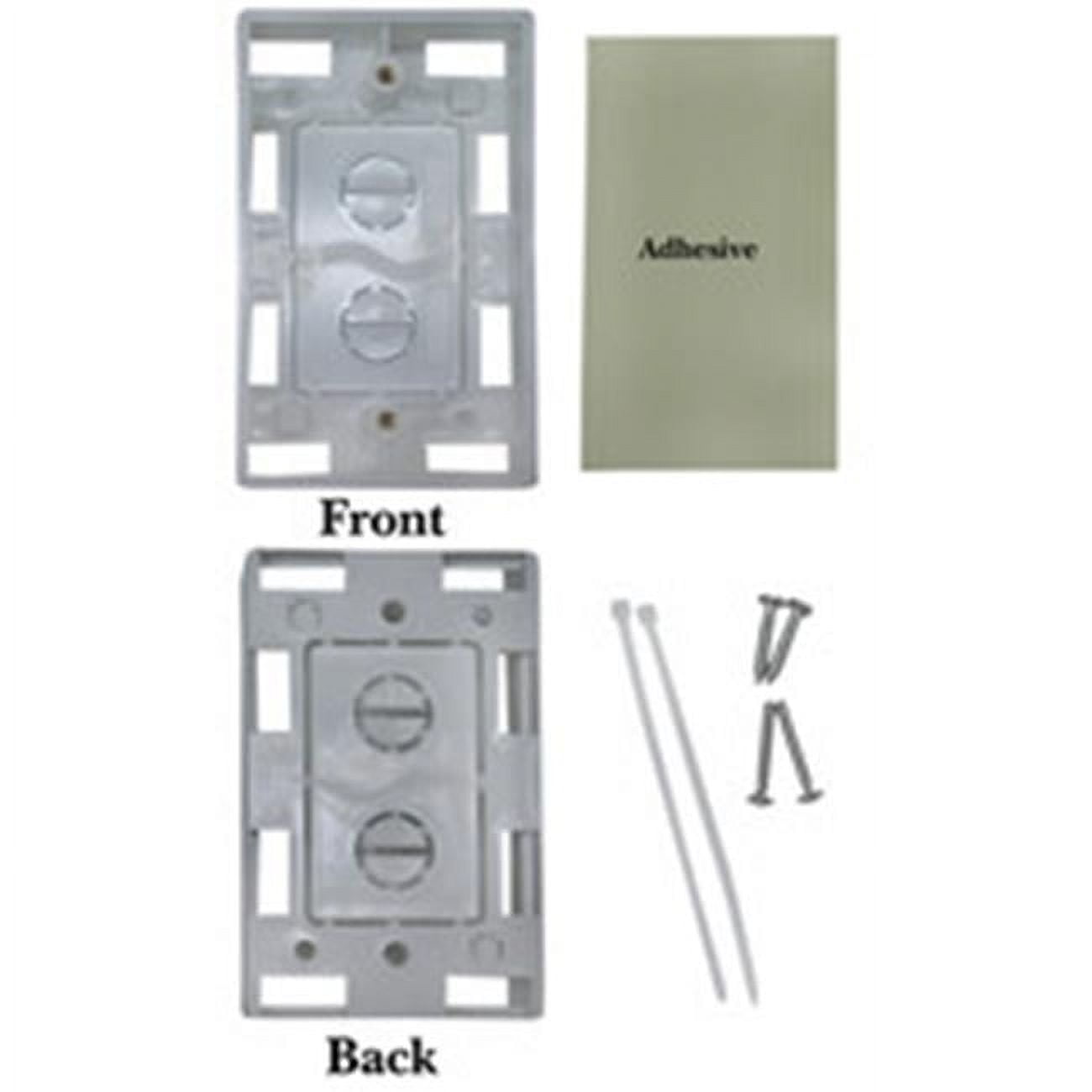 Cable Wholesale Single Gang Surface Mount Box, White - Walmart.com