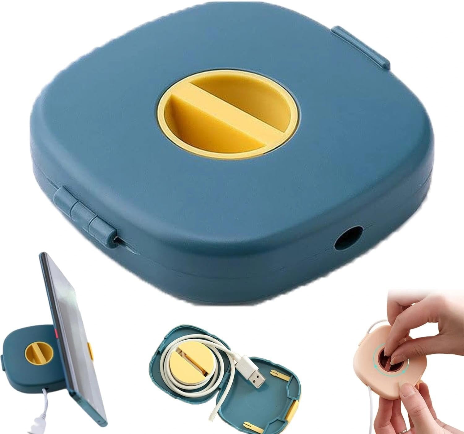 Cable Winder and Phone Stand 2 in 1, Durable Cord Organizer Charging ...
