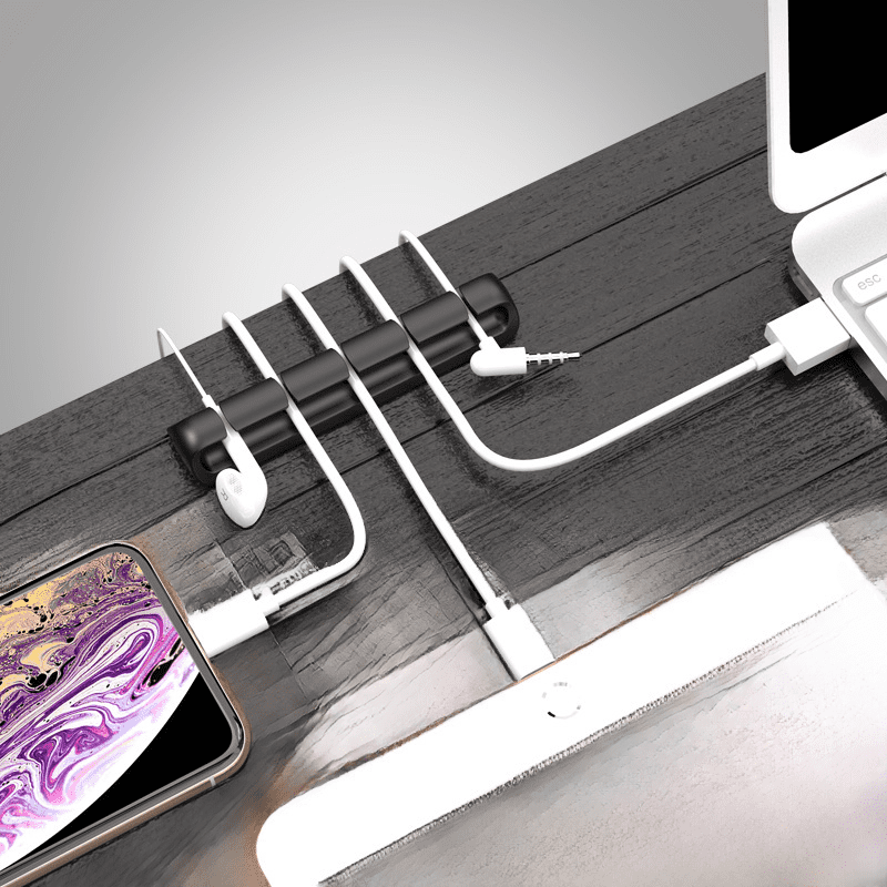 Cable Winder desktop power cord wire storage clip data cable organizer ...