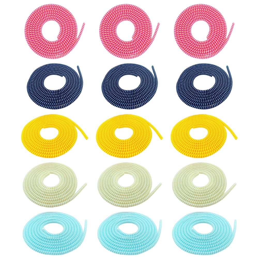 Cable Wrap USB Cable Protector Spiral Charger Cover (15 pcs) - Walmart.com