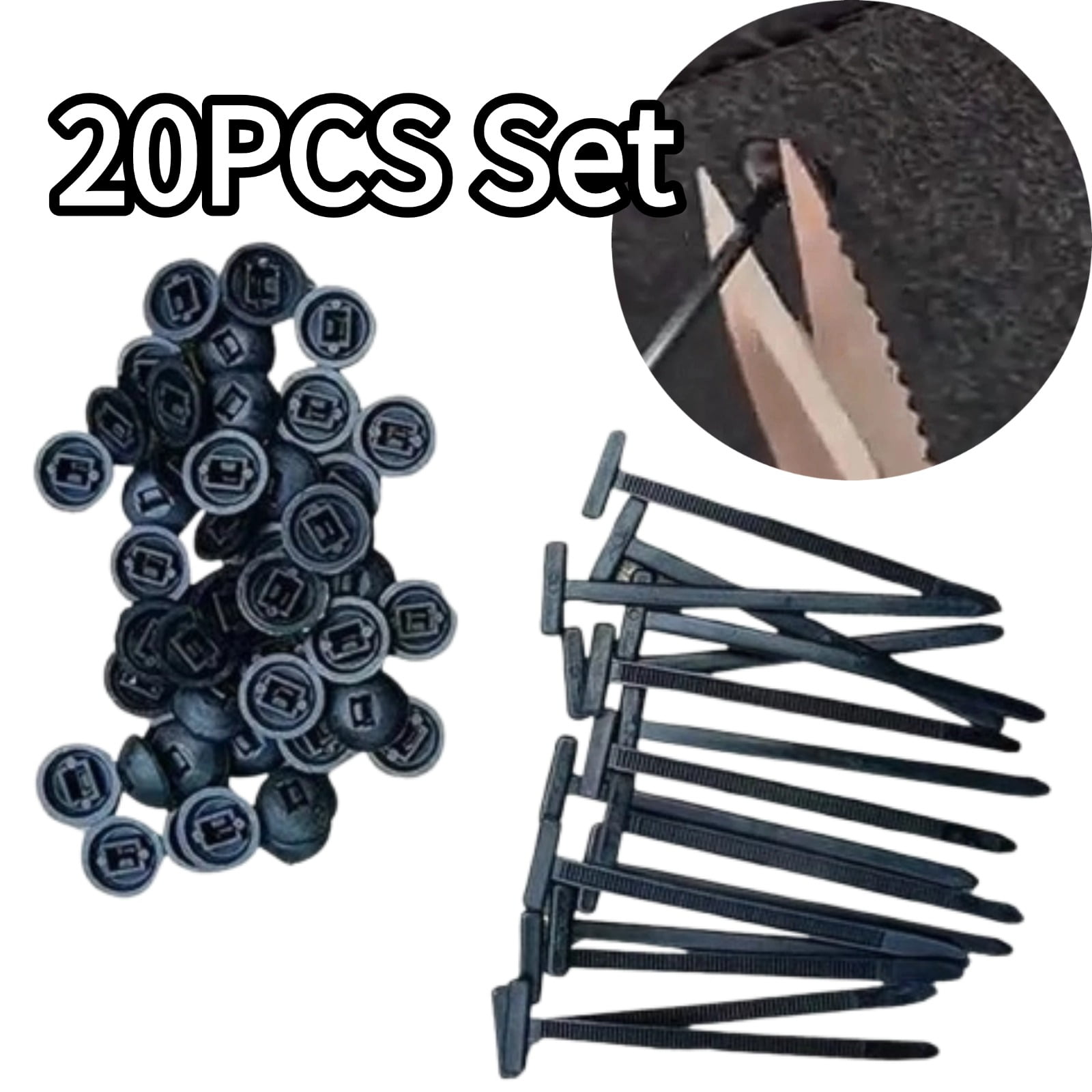 Cable Zip Tie, Black Nylon Push Mount Wrap Straps, Zip Fastener Cable ...