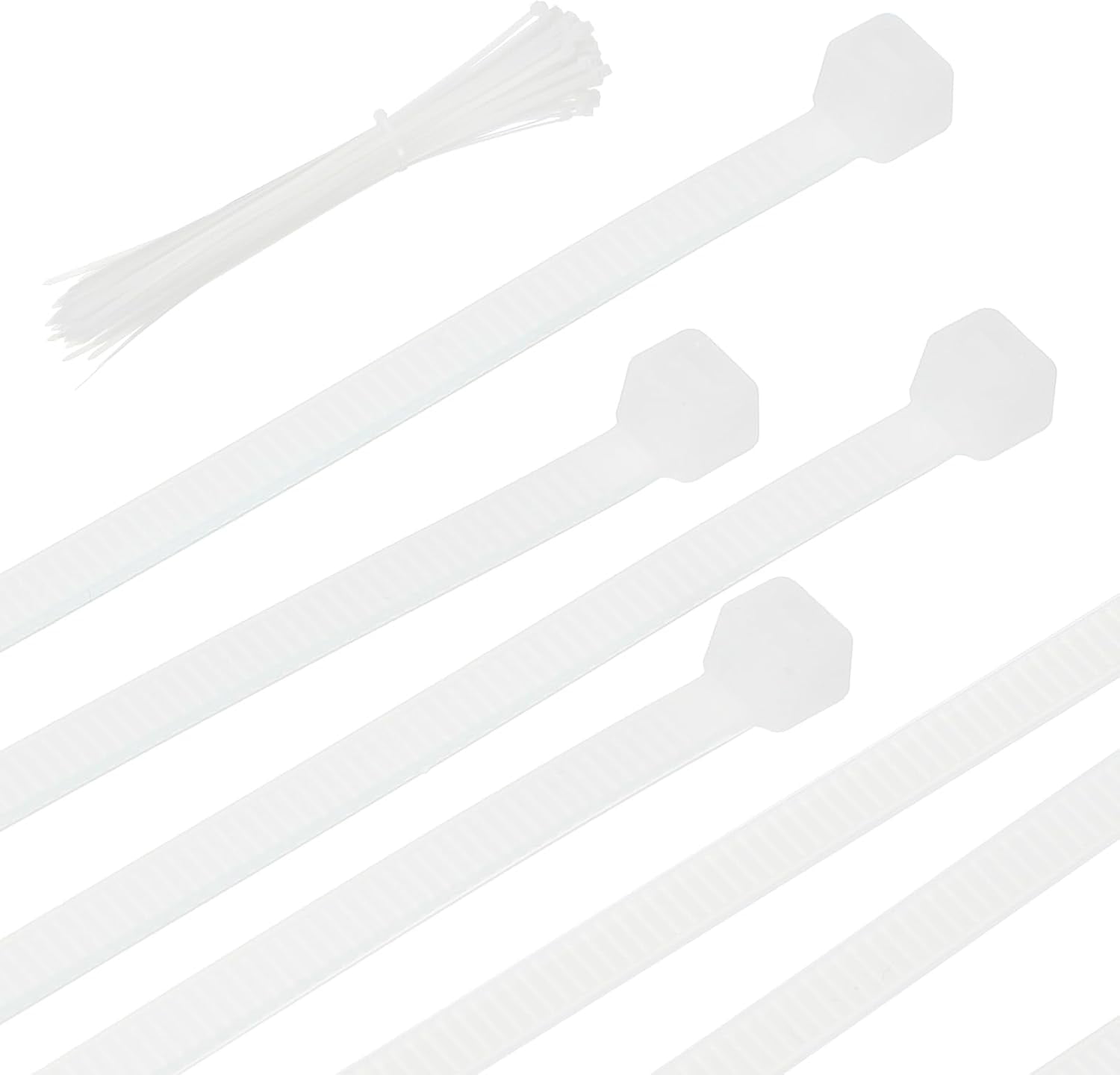 Cable Zip Ties 14 Inch, 100 Pcs Self-Locking Nylon Wire Tie Wraps Heavy ...