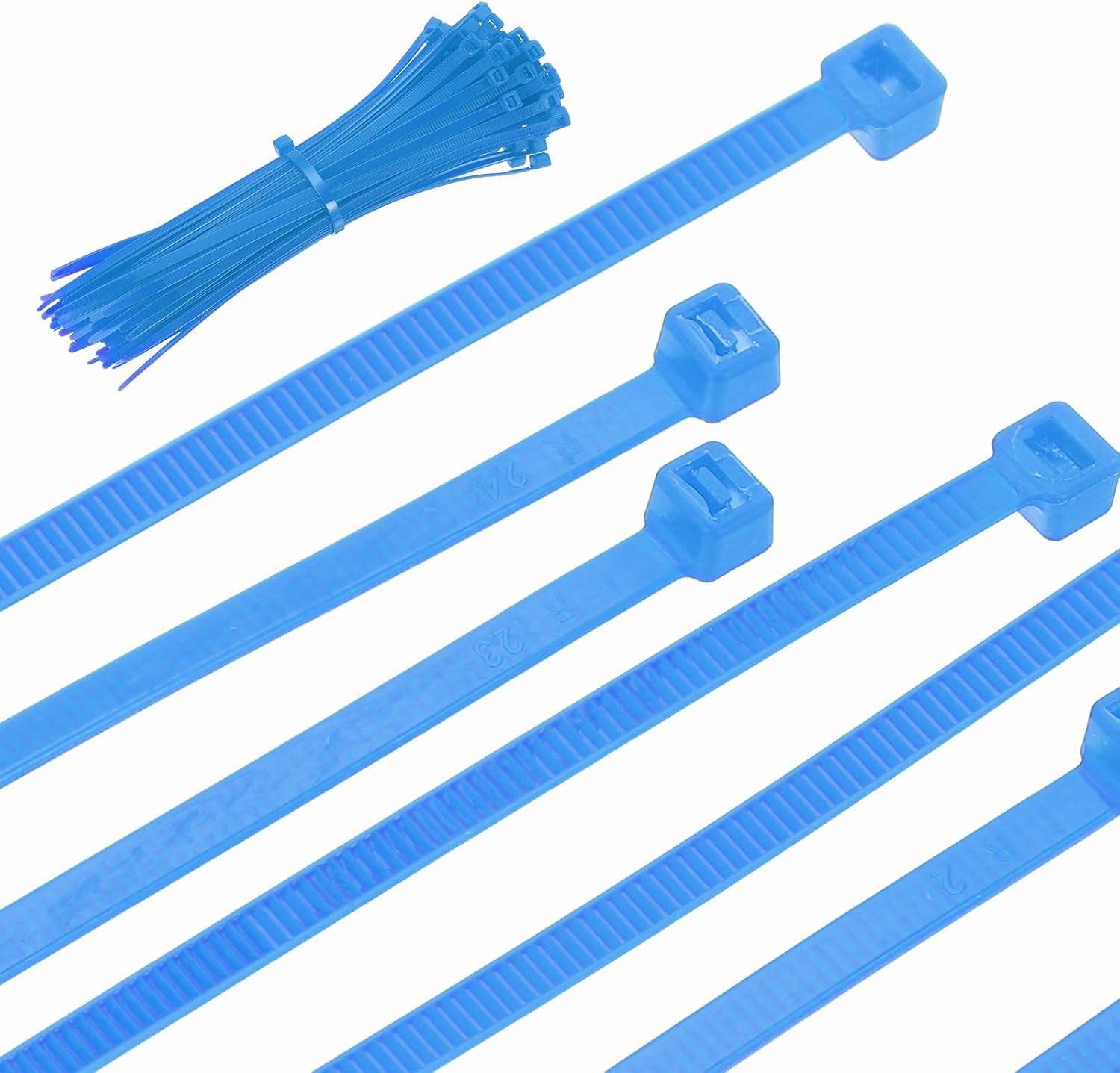 Cable Zip Ties 8 Inch, 100 Pcs Self-Locking Nylon Wire Tie Wraps Heavy ...