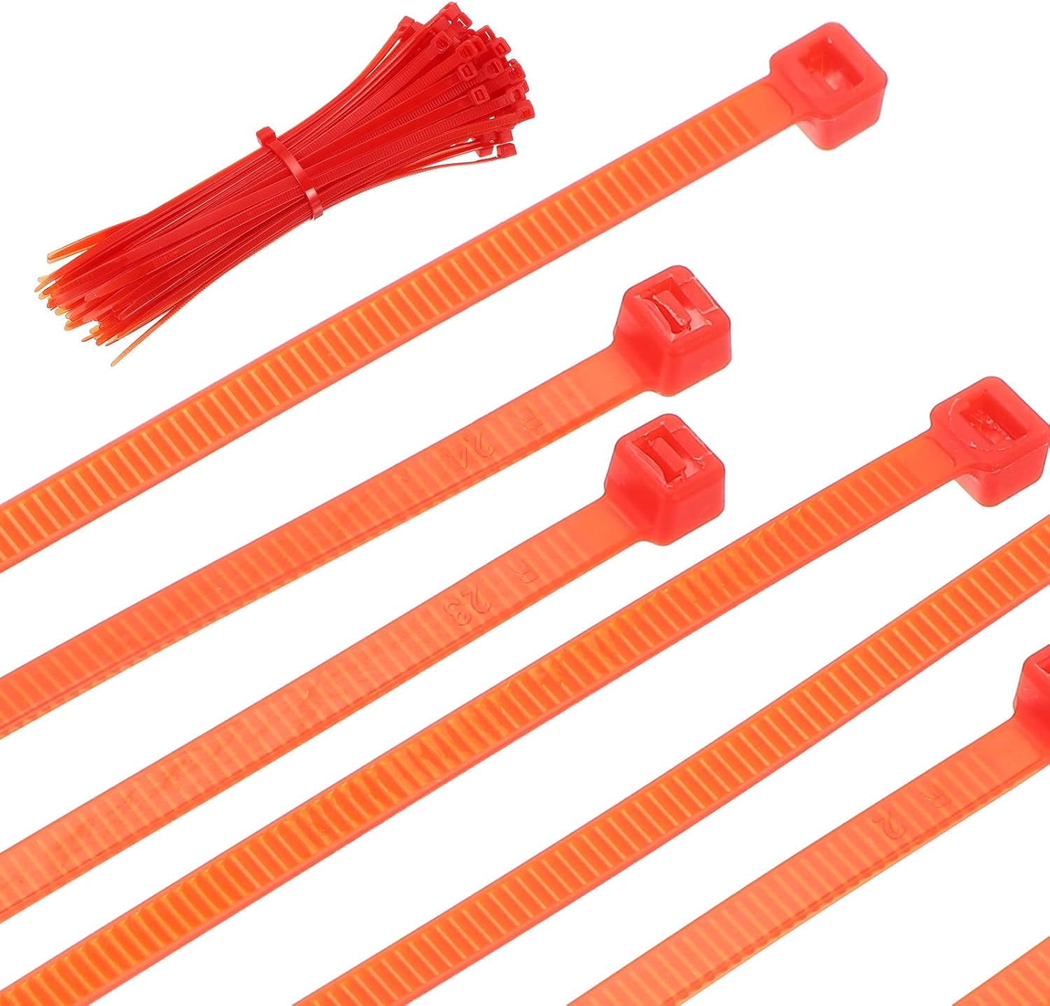Cable Zip Ties 8 Inch, 100 Pcs Self-Locking Nylon Wire Tie Wraps Heavy ...