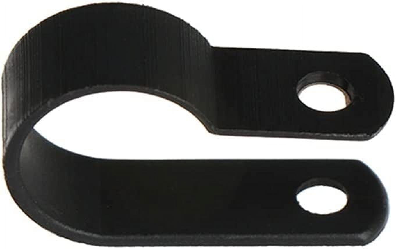 Cable clamp 100 pcs Plastic P Clips Black Hose Fasteners Cable Durable R-Type Nylon Cable Clamp ...