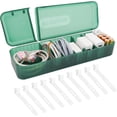 Cable organizer box with 10 ties, transparent charging cable management ...