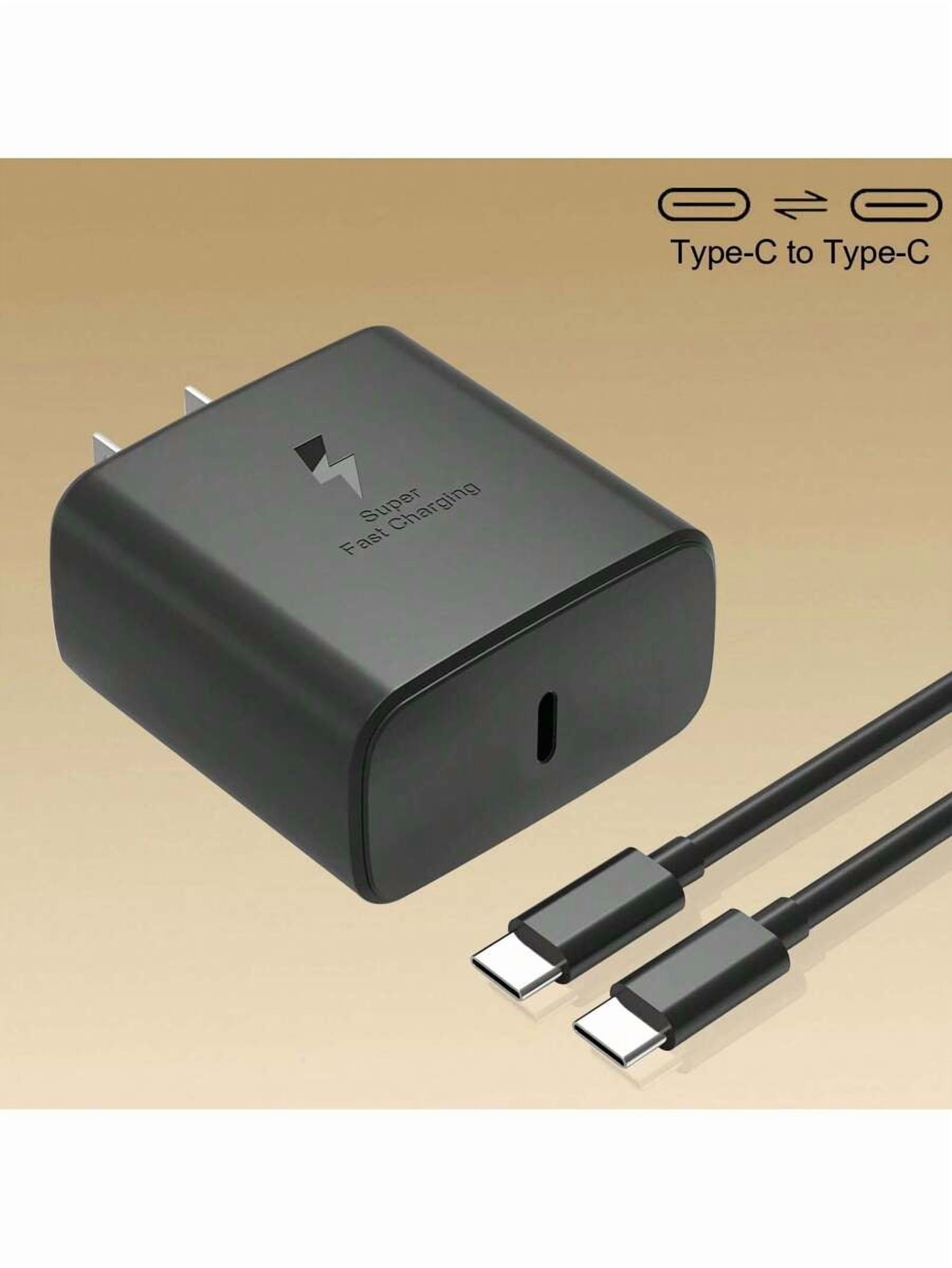 Cable tipo C extendido de 4 pies, emparejado con un cargador USB-C superrápido, compatible con ...
