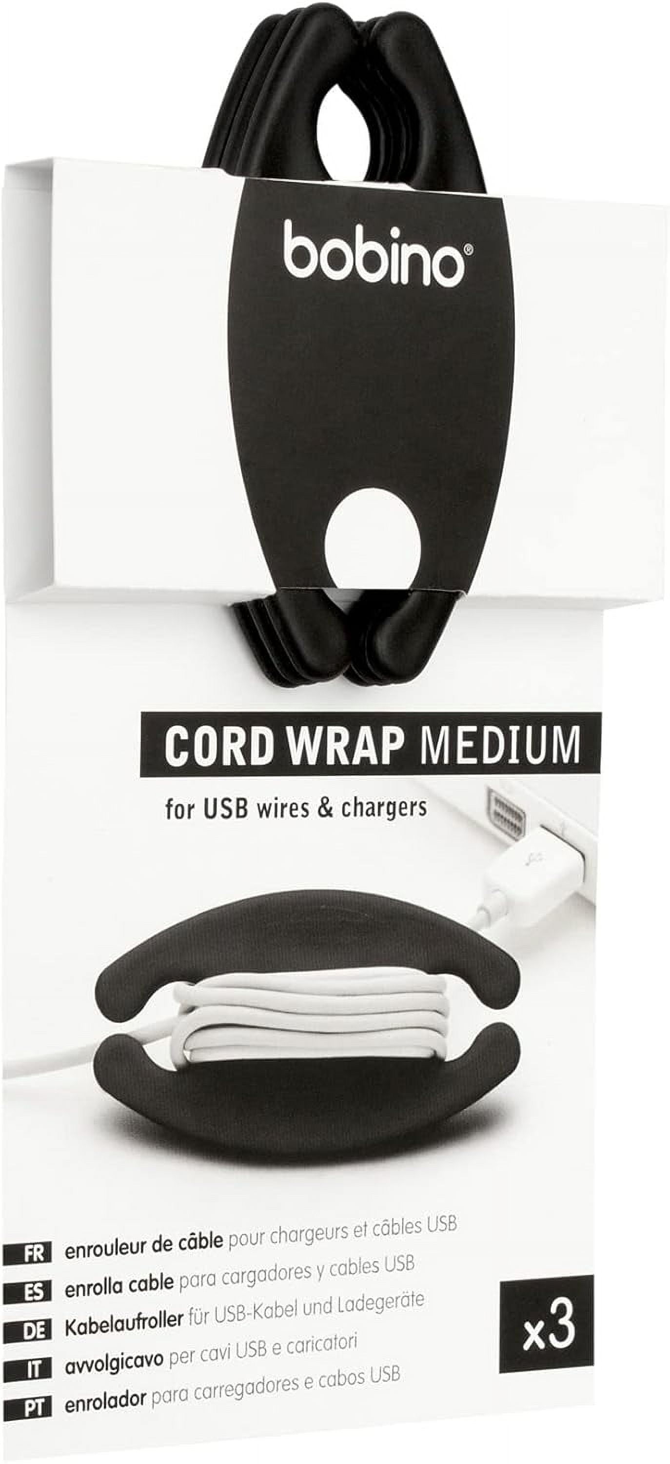 Cable wrap & organizer | desk cable management | medium size 3 pack ...