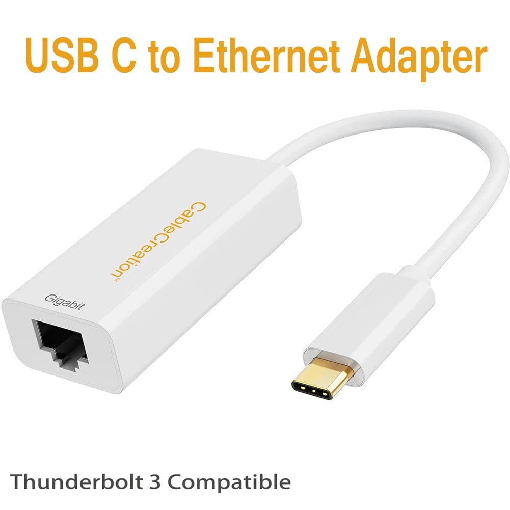 CableCreation USB C to Ethernet Adapter, Type C to RJ45, Compatible ...