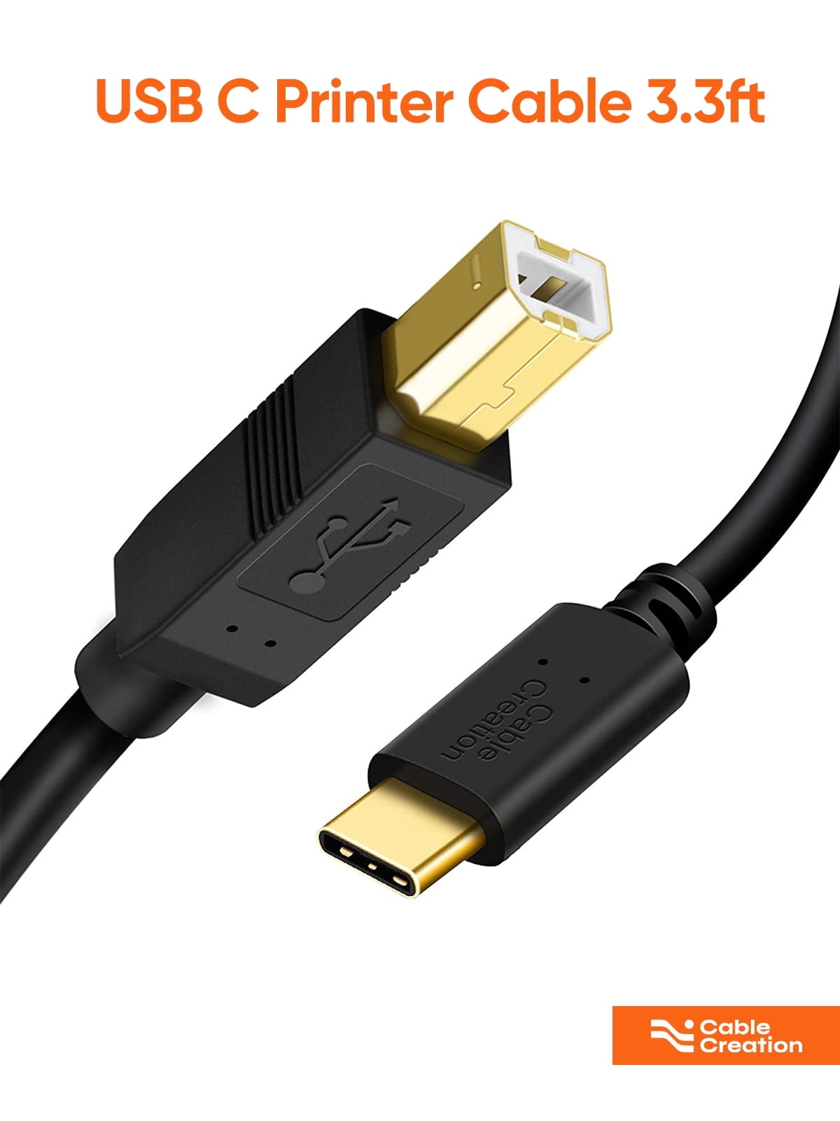 CableCreation USB C to B Printer & MIDI Cable, 3.3FT for Yamaha Casio ...