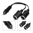 CableVantage 12-24V 3A Dual Car Cigarette Lighter Socket Plug Adapter ...