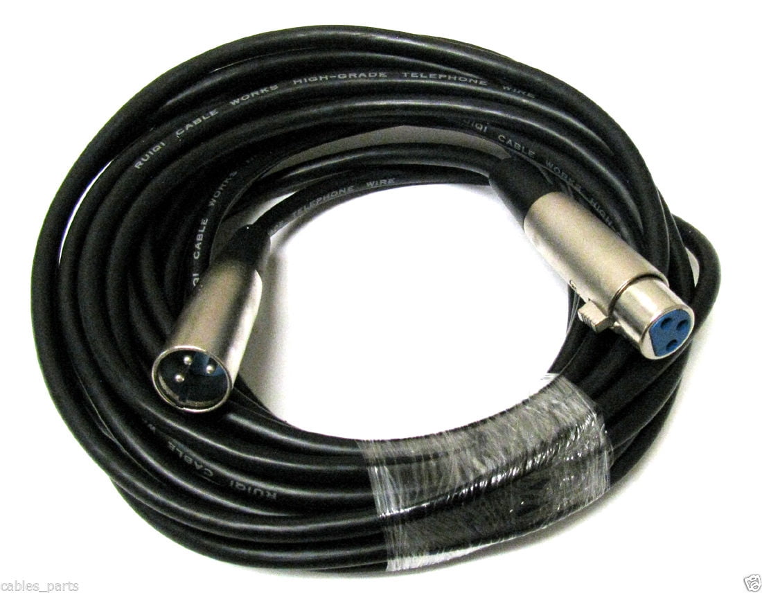 CableVantage 25ft XLR Male to Female 3-Pin Microphone Shielded Audio ...