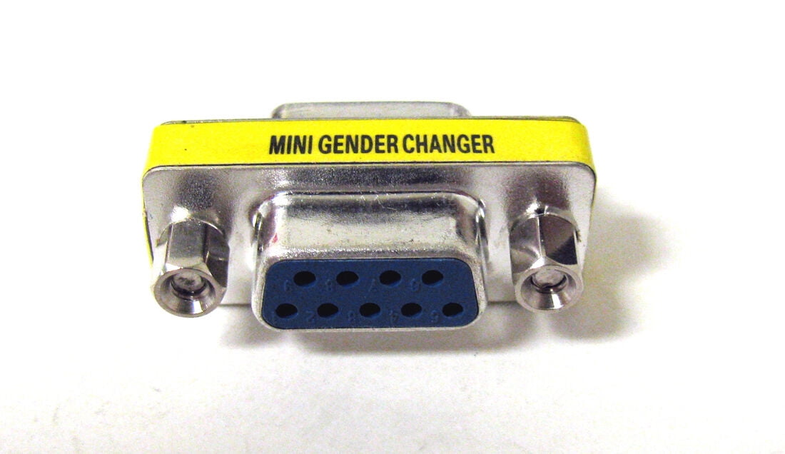 CableVantage 9 Pin RS-232 DB9 Female to Female F Serial Cable Gender ...