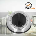 Cablevantage Kitchen Timer Silver Mechanical 60-Minute Wind Up Bell ...