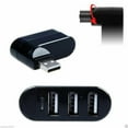 CableVantage Mini 3 Port USB 2.0 Rotate Splitter Adapter Hub for PC ...