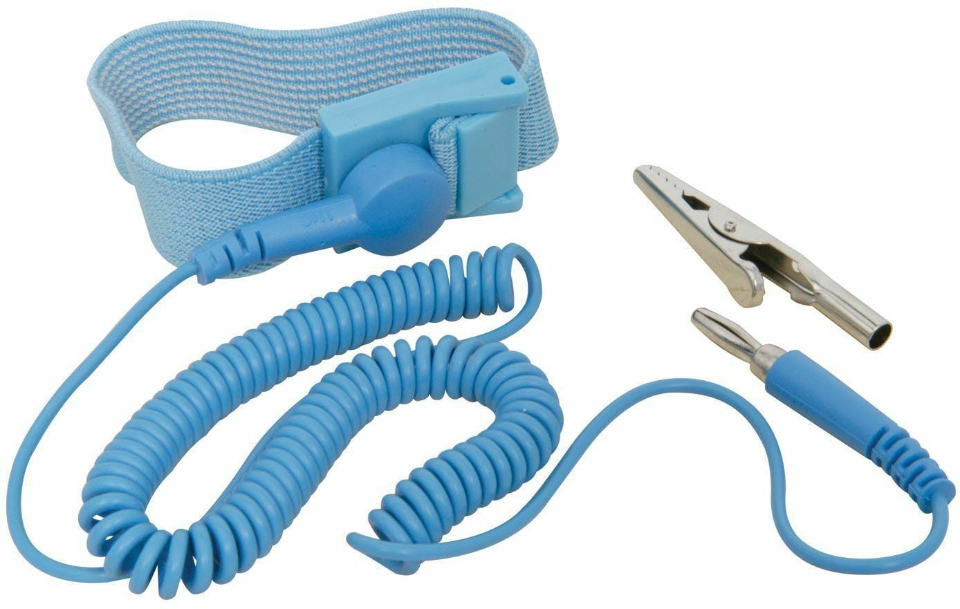 CableVantage, Blue Anti-Static Adjustable Wrist Strap, ESD Protection ...