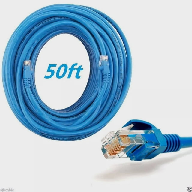 CableVantage High-Speed RJ45 Cat6 50FT Ethernet LAN Network Cable for ...