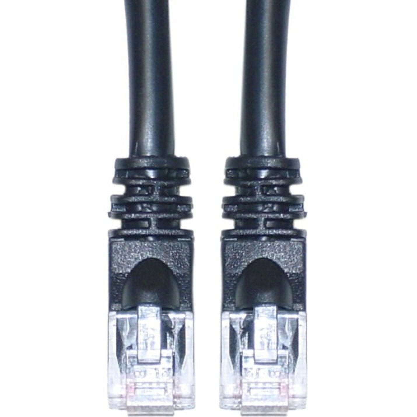 CableWholesale 10X8-022150 Cat6 Black Ethernet Patch Cable, Snagless ...