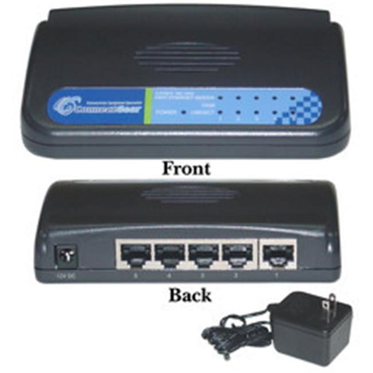 CableWholesale 5 port Fast Ethernet Switch 10-100 Mbps Auto-Negotiation ...